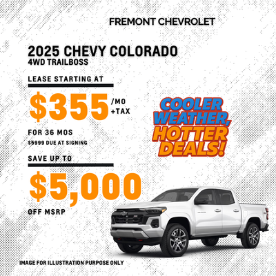 Chevrolet New Car Specials | Fremont Chevrolet dealer in Fremont CA