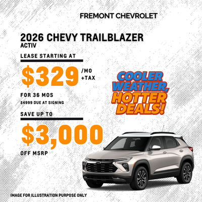 Chevrolet New Car Specials | Fremont Chevrolet dealer in Fremont CA